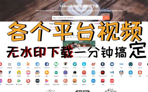 各平台短视频去水印一分钟搞定 哔哩哔哩 bilibili