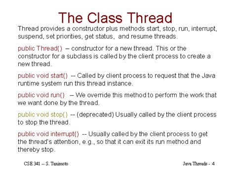 The Class Thread