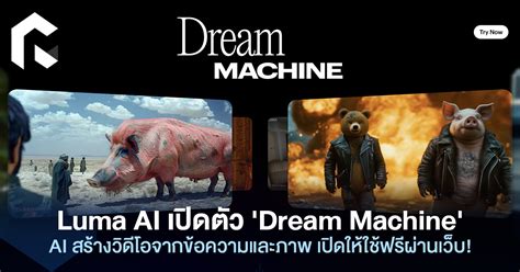 Luma Ai เปิดตัว Dream Machine Ai สร้างวิดีโอจากข้อความและภาพ เปิดให้