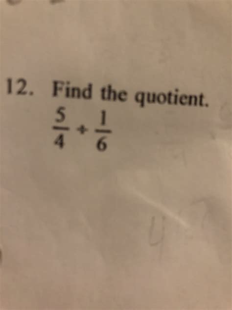 Solved Find The Quotient Chegg Com