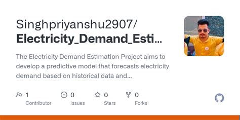 Github Singhpriyanshu2907electricitydemandestimation
