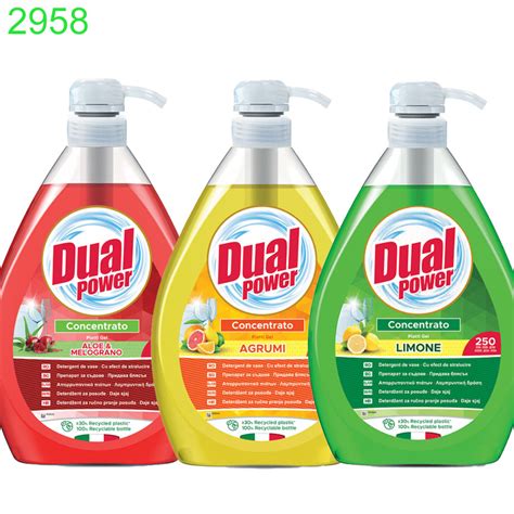 Италиански гел препарат за измиване на съдове веро Dual Power концентрат с помпа 1л ПРИ НАД