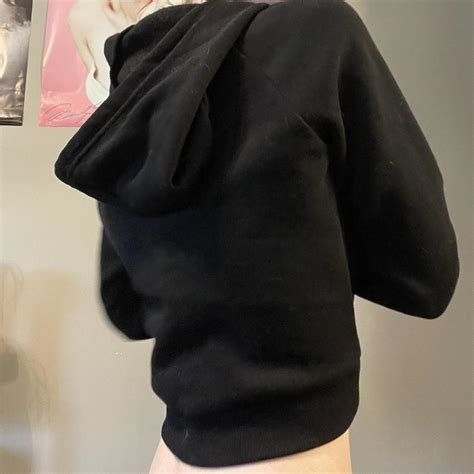 Delias Cropped Hoodie Delias Embroidery And Flower Depop