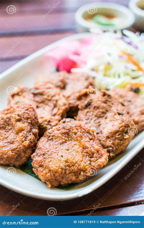Fried Fish Paste Balls Stock Image Image Of Lunch Restaurant 108771819