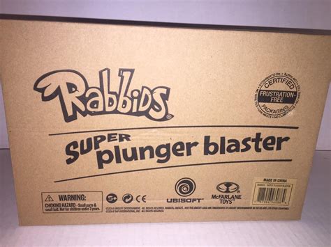 2rabbids Super Plunger Blaster Toy Gun Nickelodeon Mcfarlane 1 Nib 1