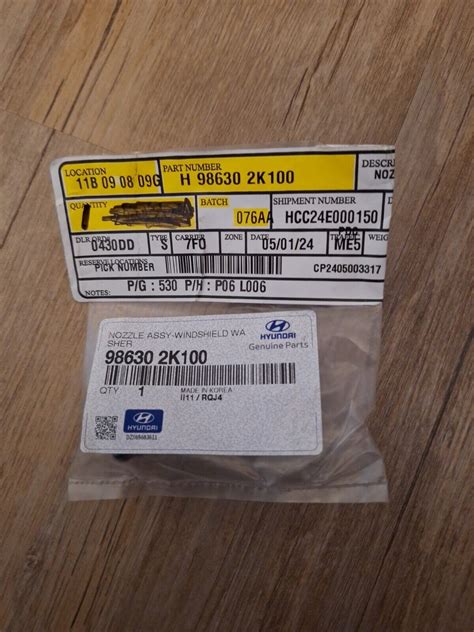 Genuine Hyundai 986302K100 Washer Nozzle Oem 1 Piece | eBay