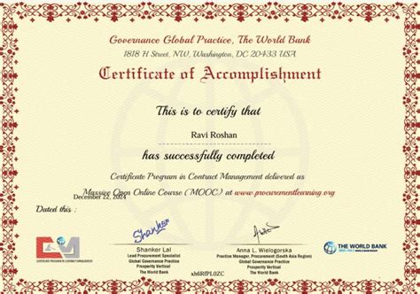 ravi roshan on linkedin successfully completed certification program in contract management from…