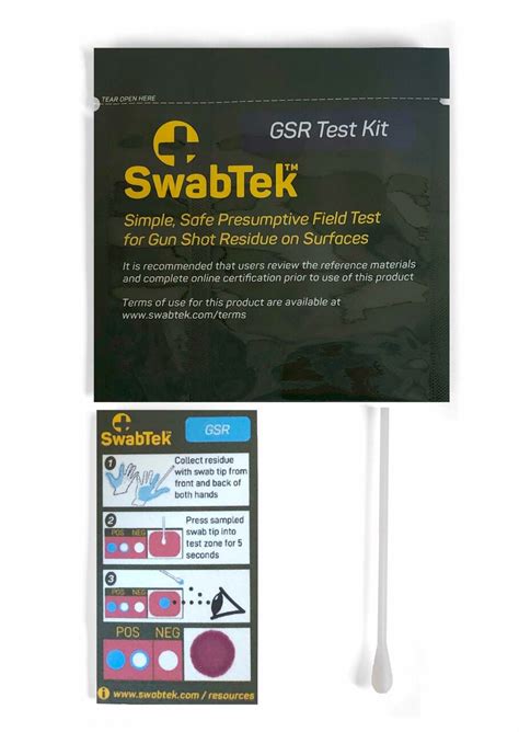 Swabtek Gunshot Residue Test Kit 25 Box Arrowhead Forensics