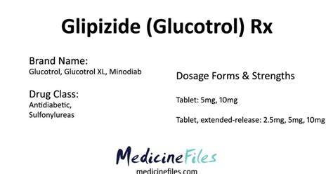 Glipizide Uses Side Effects Dosage Diabetes Medications Medicinefiles