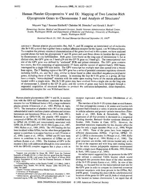 Pdf Human Platelet Glycoproteins V And Ix Mapping Of Two Leucine