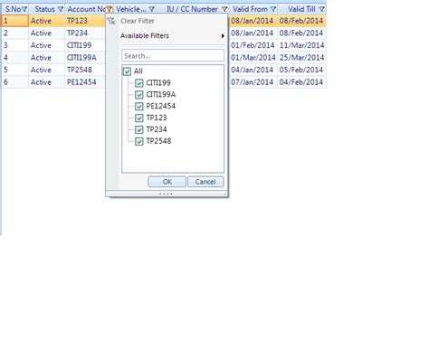 Gridview Excel Like Filter Popup Button Not Working In Ui For Winforms Gridview Telerik Forums