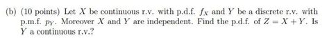 two question on continuous discrete r v a 10