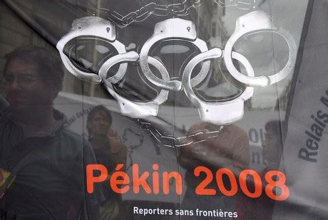 Demonstrators Can Be Seen Through Rsf Editorial Stock Photo Stock