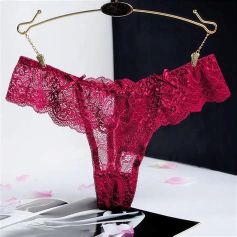 M L 2019 Newest Women G String Sexy Underwear Lace Briefs Panties