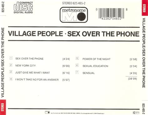 The First Pressing Cd Collection Village People Sex Over The Phone