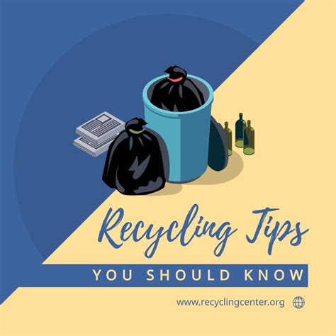 Recycling Tips You Should Know Instagram Post Template