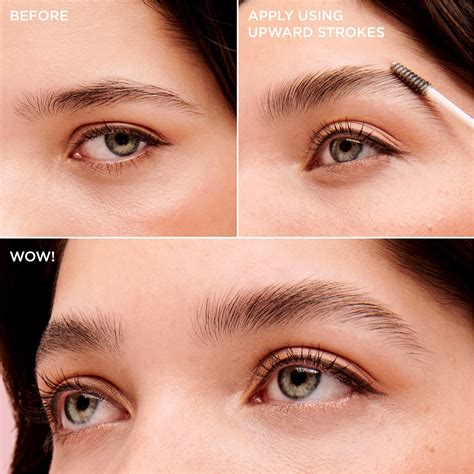 benefit fluff up brow wax women clear flannels