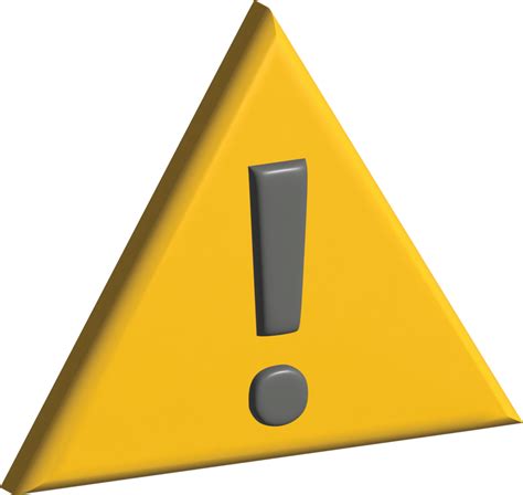 Icono 3d De Alerta De Advertencia 17339165 Png