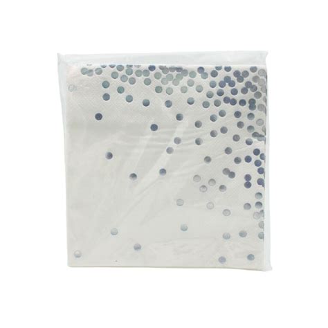 Hoorah Iridescent Spotted Napkins 10 Pack The Warehouse