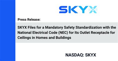 Skyx Files For A Mandatory Safety Standardization With The National