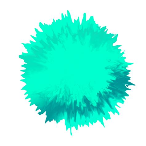 Abstract Artistic Cyan Watercolor Splash 36569045 Png
