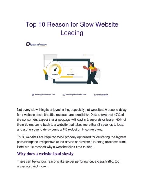 PPT Why Is Your Website Loading Slow PowerPoint Presentation Free