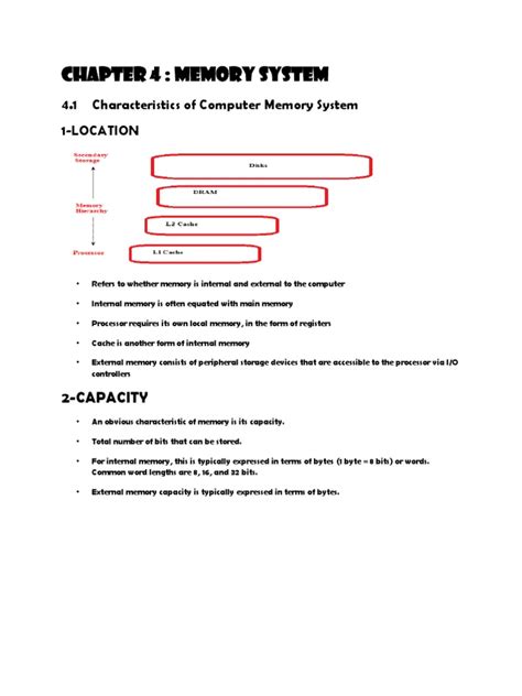 Chapter 4 Csa Summary Download Free Pdf Computer Data Storage Random Access Memory