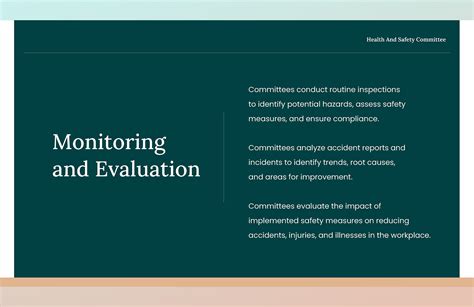 Health And Safety Committee Ppt Template Download