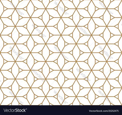 Seamless Pattern Based On Kumiko Pattern Vector Image