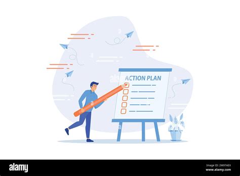 Action Plan Step By Step Checklist To Progress And Finish Project