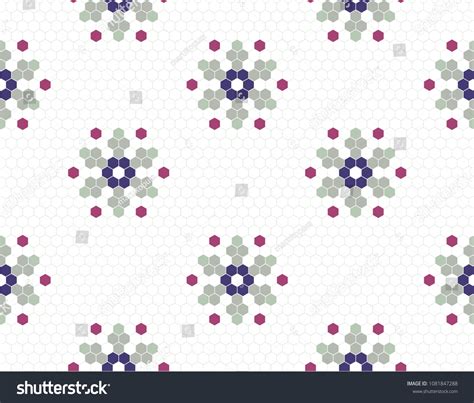 Tile Pattern Vector Floral Background Flower Stock Vector Royalty Free