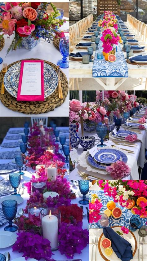 Greek Themed Tablescape Trendy Party Decor Bouquets Mama Mia