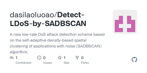 github dasilaoluoao detect ldos by sadbscan a new low rate dos
