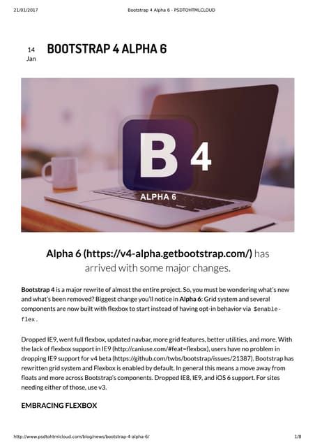 Bootstrap 4 Alpha 6 Pdf