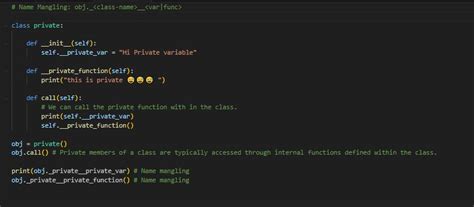 Revise Python Python Name Mangling Private Thamotharan C