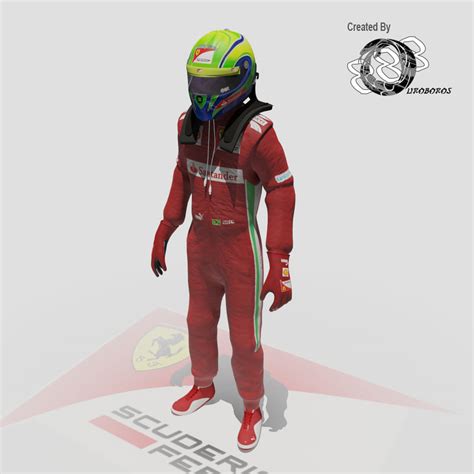 3d Formula Driver Felipe Massa