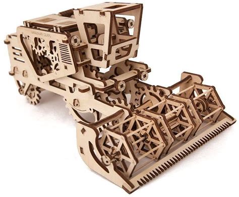Laser Cut Combine Harvester Toy Murmelbahn Geheimfach Kugelbahn
