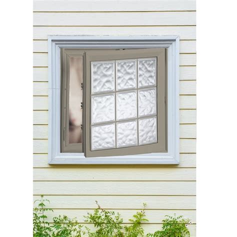 Hy Lite Wave Driftwood Right Handed Vinyl Casement Window Tempered