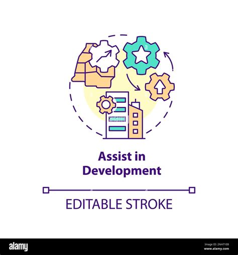Assist In Development Concept Icon Stock Vector Image Art Alamy