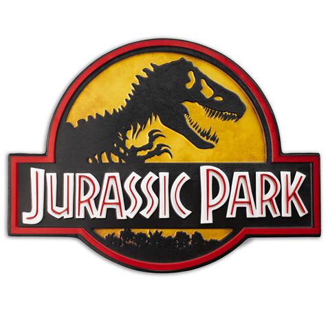 Jurassic Park Cartel Metálico De Pared La Caja De Los Clicks