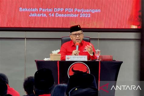 Hasto Ungkap Alasan Pdip Gunakan Nomor Urut Parpol Lama Antara News