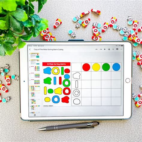 Sorting Matrix Coding Fine Motor Coding Digital Activities Coding Languages