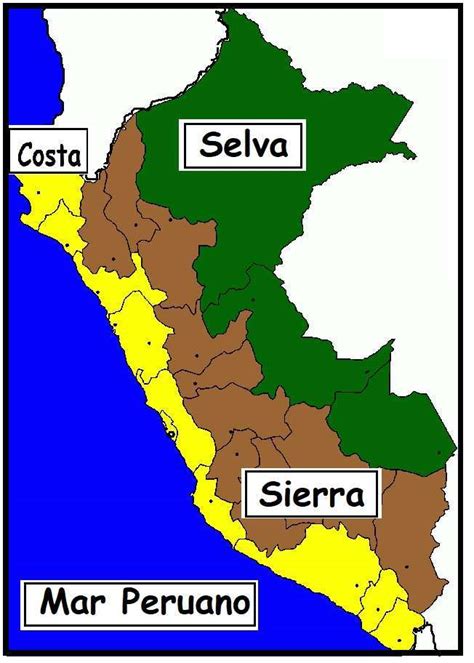 Mapa Del Per Con Sus Regiones Rompecabezas En L Nea