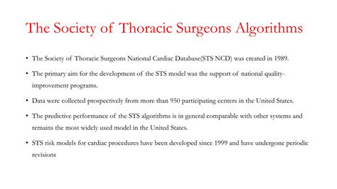 Scoring Systems In Cardiac Surgery Pptx