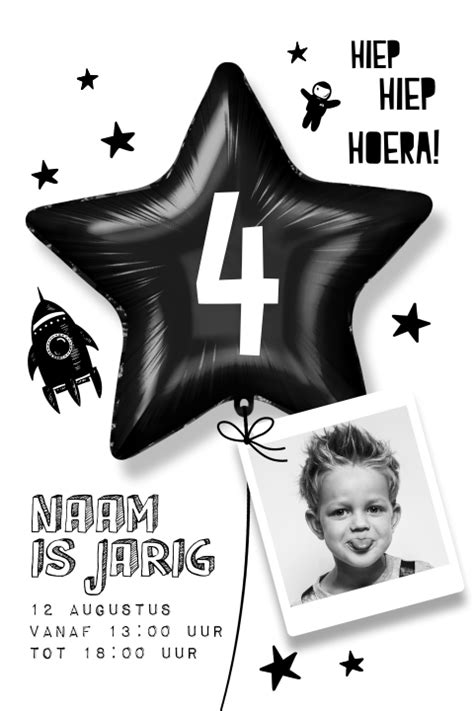 Uitnodiging Verjaardag 3 Jaar Jongen