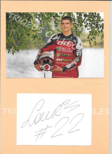 Latvian Lauris Freibergs Motocross Rider Photo And Autograph F G Ebay
