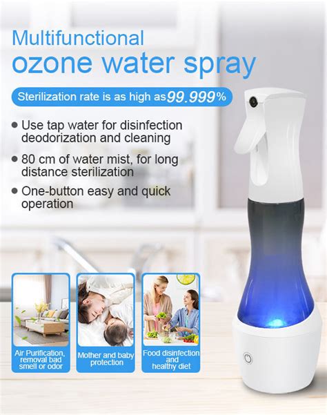 Hot Sale Ozone Water Sprasterilizer Rate Over 99 9 Ozonated Spray