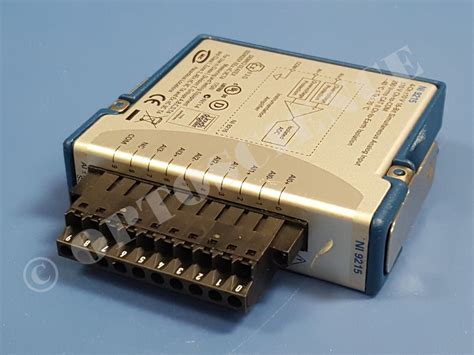 National Instruments Ni 9215 Cdaq Analog Input Module Simultaneous Sampling Ebay