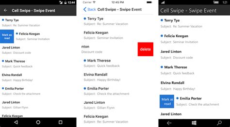 Xamarin Listview Documentation Cell Swipe Telerik Ui For Xamarin