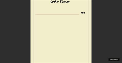 Static Codesandbox